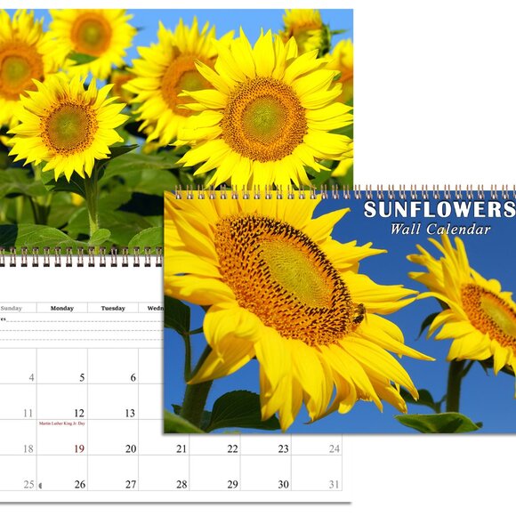 Pelican Industrial | Office | 226 Spiralbound Wall Calendar Sunflowers ...